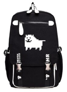 wanhongyue undertale game canvas rucksack laptop backpack casual dayback /20