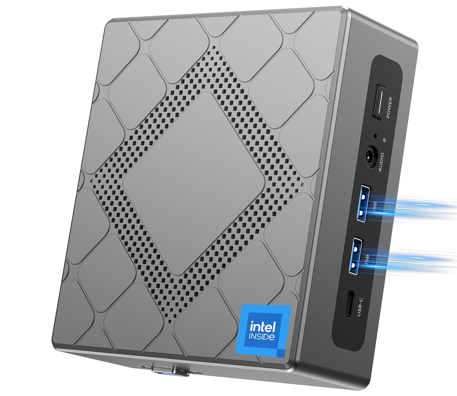 KAMRUI Mini PC Intel i5-12450H(up to 4.4GHz,8C/12T), Mini Computers Desktop 32GB RAM 512GB NVME SSD,Micro PC Small Support Triple Display 4K with Type-C/WiFi6/BT5.2/USB3.2/LAN for Office/Business