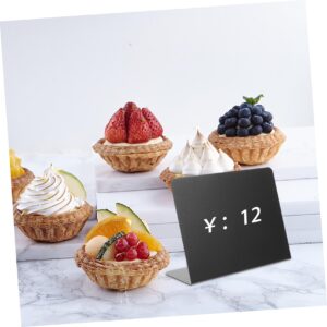 Ciieeo 1 Set Chalkboard memo Board Sign Desktop memo Board Chalk Board Sign Board Writing memo Board Standing Message Board Food Labels for Party Buffet Plastic Small Card erasable