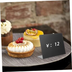 Ciieeo 1 Set Chalkboard memo Board Sign Desktop memo Board Chalk Board Sign Board Writing memo Board Standing Message Board Food Labels for Party Buffet Plastic Small Card erasable