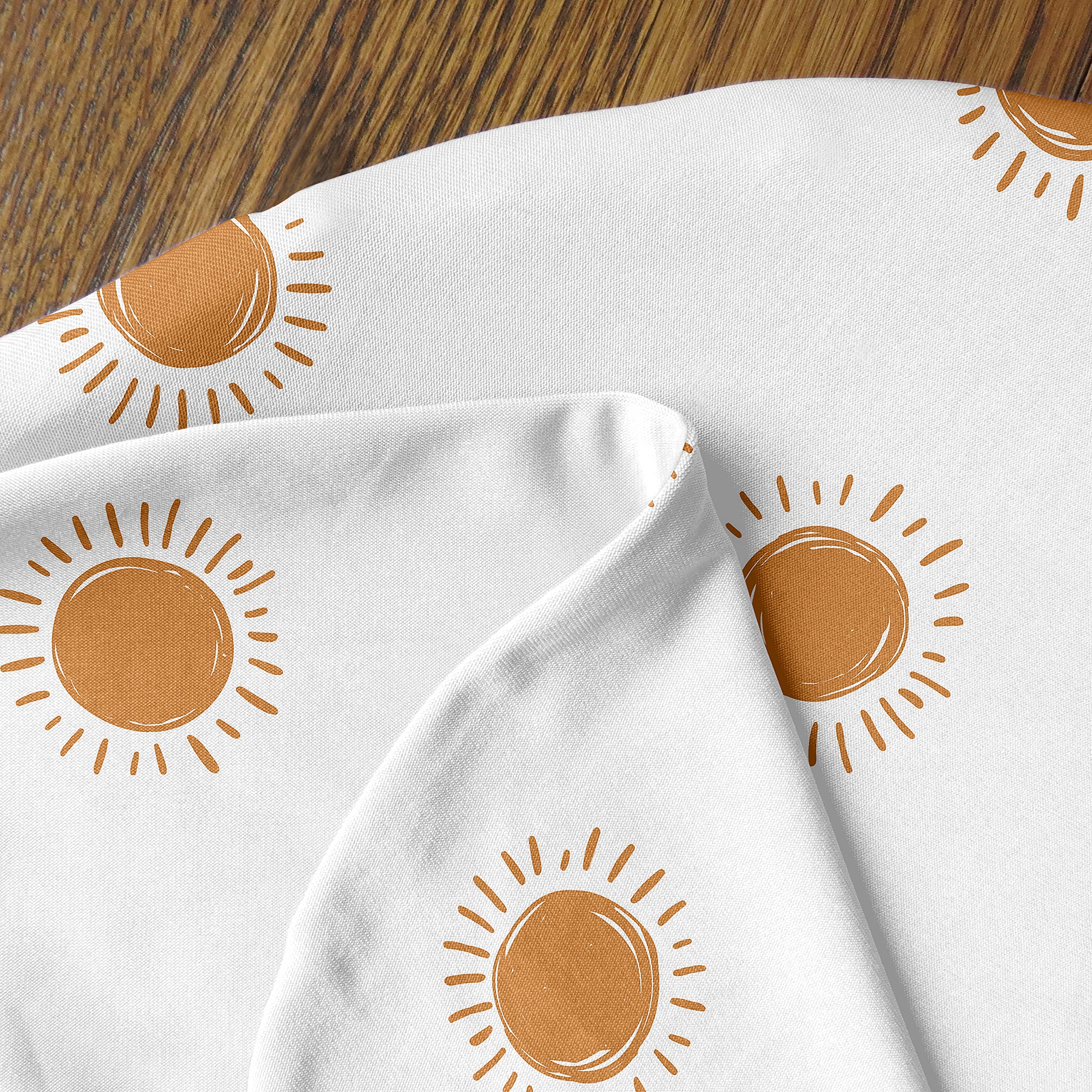 Sweet Jojo Designs Orange White Boho Sun Boy Girl Gender Neutral Nursing Pillow Cover Baby Breastfeeding Slipcover Infant Newborn Nursery Bottle Feeding Pillowcase(Pillow NOT Included)- Retro Bohemian