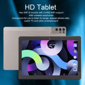 Tablet da 10,1 Pollici, 5G WiFi 4GB 64GB 1920x1200 8MP Tablet da 13MP, Dual Camera Octa Core CPU Tablet Call for Business, Office, Workers, Students (US Plug)