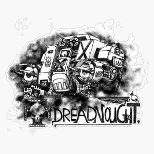 magnet dreadnought magnetic vinyl sticker decal magnet 5"