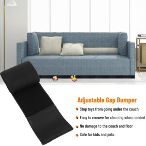 Under Couch Guards Toy Blocker - Barrier for Under Sofa, Bed & Furniture Bottom Stop Things from Going Under | Easy to Install Gap Bumper Stopper for Toys