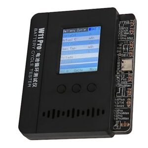 Battery Cycle Tester, 1.8 Inch TFT Screen Cell Battery Tester Automatic Parameter Matching AC 100 to 240V for Repair (US Plug)