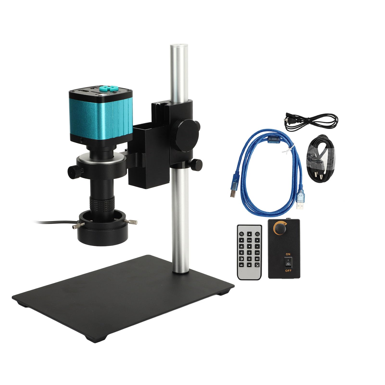 Digital Industry Camera, Adjustable LED Light Microscope Camera 1080P 100‑240VAC Wide Application for Photo (US Plug)