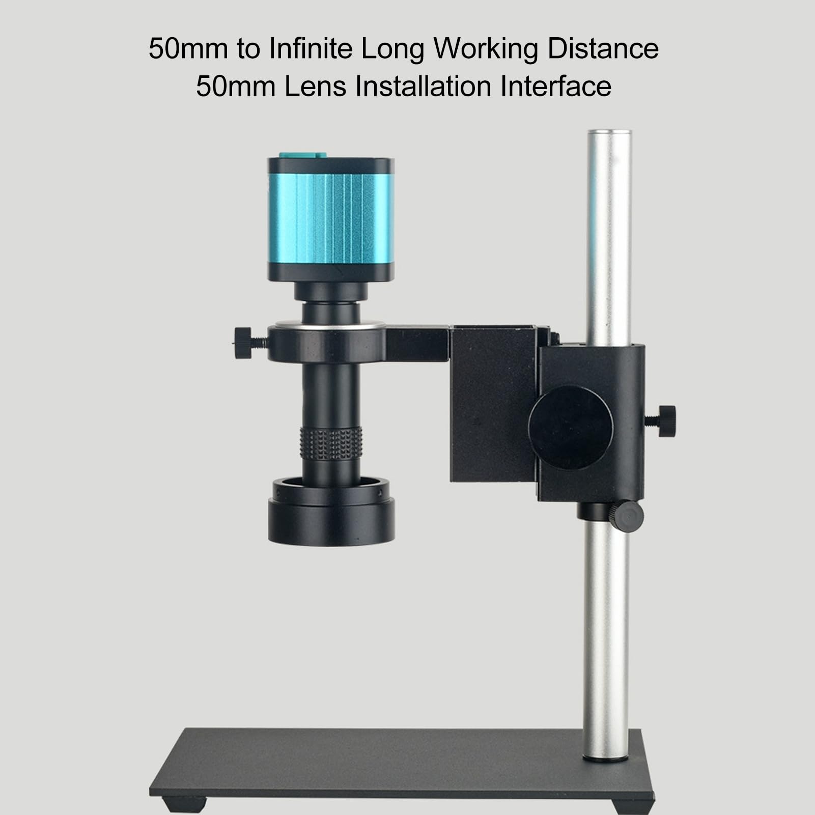 Digital Industry Camera, Adjustable LED Light Microscope Camera 1080P 100‑240VAC Wide Application for Photo (US Plug)