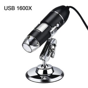 Handheld Digital Microscope Accessories 500X USB Digital Microscope Electronic Microscope Camera 8 LED Magnifier Adjustable Magnification Microscope Accessories (Color : USB 1600x)