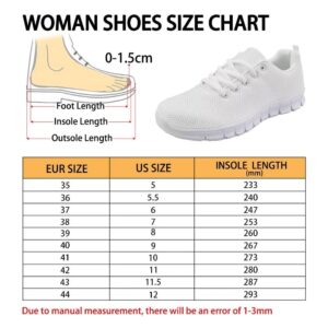 SYtrade Anime Panda Leaves Pink Women's Fashion Athletic Casual Shoes Breathable Lightweight Running Shoes for Women