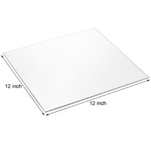 Suwimut Set of 10 Square Mirror Candle Plates - 12x12 Inch Mirror Trays, 1.7 mm Thick - Glass Mirror Tiles for Wall, Table Wedding Centerpieces, Party Decor, Crafts