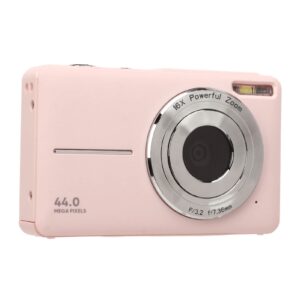 Compact Digital Camera, HD 1080P Type C Charging 44M Digital Camera for Photo for Travel (Pink)