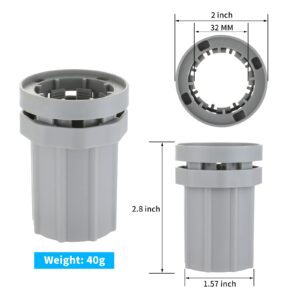 FLYWTR Faucet Coupling Nut, 63/50 Inch 32 MM Quick Tighten & Release Lock Nut, One Hole Faucet Shanks Fixing Accessory, Fastener for Attaching to Faucet Shanks from Underneath the Counter