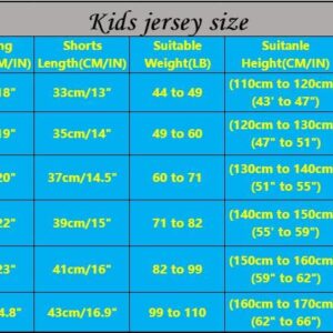 HISOKA Boys' Soccer Jersey, No.7, Kids Football Jersey, Children's Football Jersey, Youth Football Jersey with Socks(9-10Years) Black