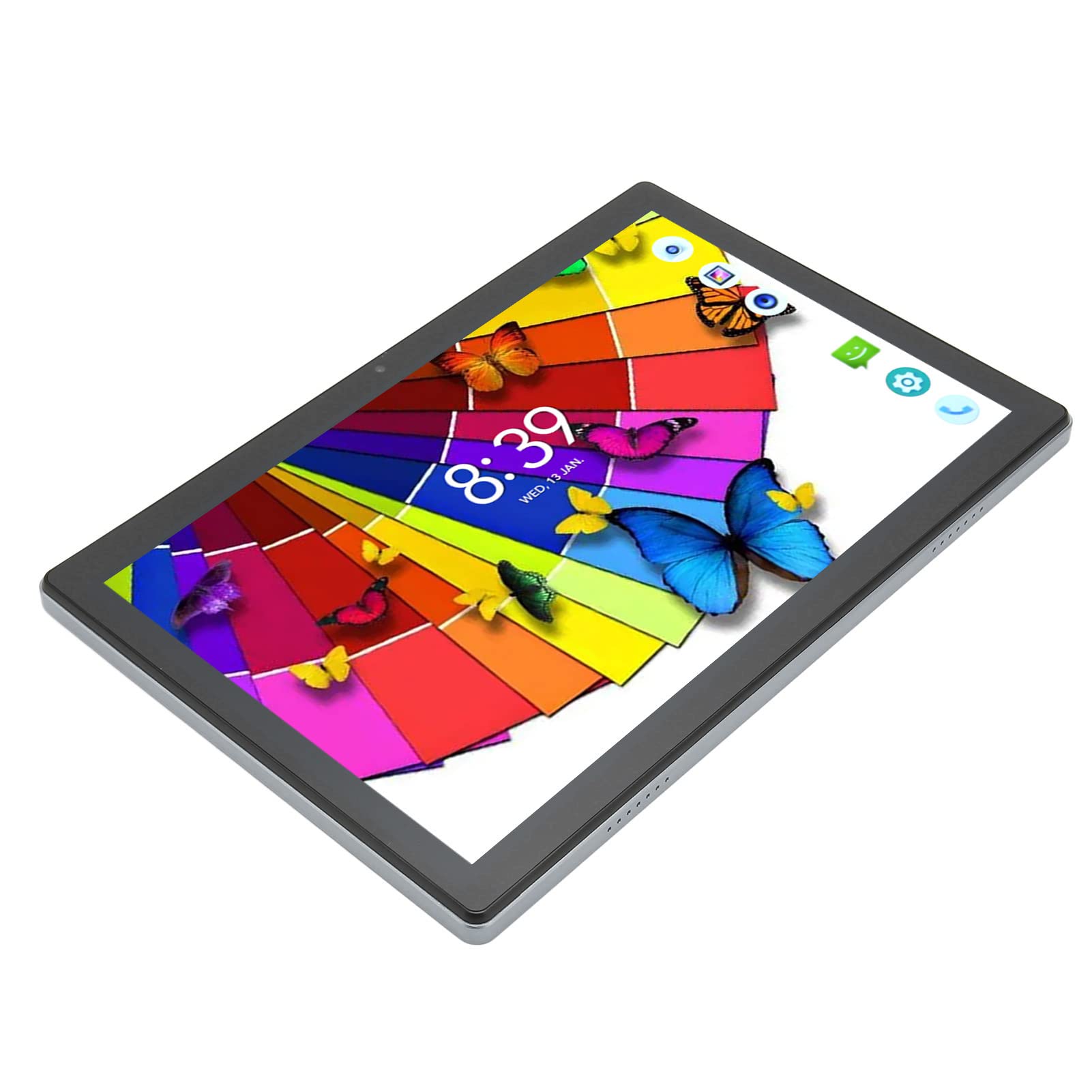 DAUZ Tablet PC, IPS 4G LTE 8GB RAM 128GB ROM 10 Inch Tablet 8800mAh 5G WiFi for Office (Grey)