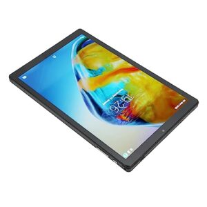 dauz student tablet, octa core cpu 10 inch black 5000mah office tablet 4gb ram 64gb rom 3 card slots for study (us plug)