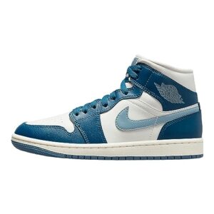 jordan 1 mid women sky j french blue/ozone blue-sail bq6472-414 7