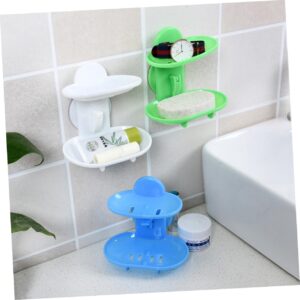 STOBAZA Wall Mount Bracket Cutlery Tray Soap Holder Suction Cup Wall Suction Cup Holder Suction Plate Hanger Holder