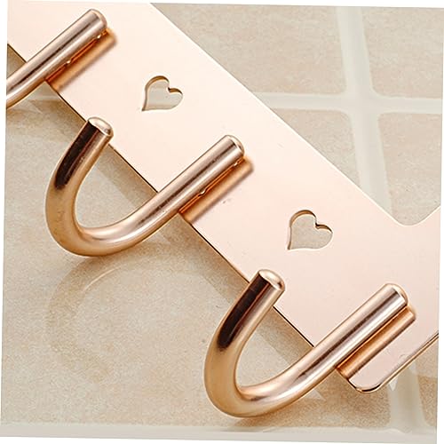 CAXUSD Coat Holders Coat Rack Hook Rack Aluminum Hook Rose Gold Coat Hanger