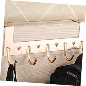 CAXUSD Coat Holders Coat Rack Hook Rack Aluminum Hook Rose Gold Coat Hanger