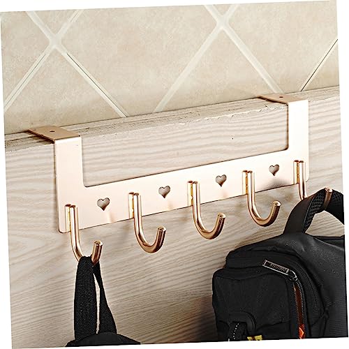 CAXUSD Coat Holders Coat Rack Hook Rack Aluminum Hook Rose Gold Coat Hanger