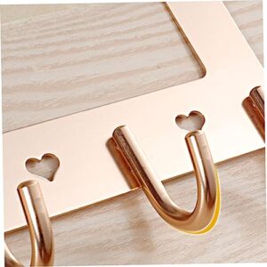 CAXUSD Coat Holders Coat Rack Hook Rack Aluminum Hook Rose Gold Coat Hanger