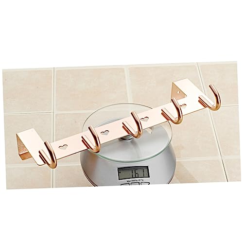 CAXUSD Coat Holders Coat Rack Hook Rack Aluminum Hook Rose Gold Coat Hanger