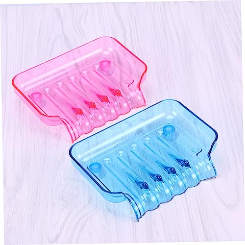 FELTECHELECTR Suction Cup soap Dish soap Dish for Shower soap Dish for Bathroom soap Dish Suction soap Box Colorful Storage Box