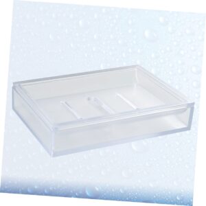 Zerodeko 2 Pcs Kitchen Soap Holder Soap Boxes Soapbox Soap Holder Case Soap Cases Soap Draining Tray Soap Storage Container Soap Dish Soap Draining Dish Soap Tray Drain Rack Drain Tray