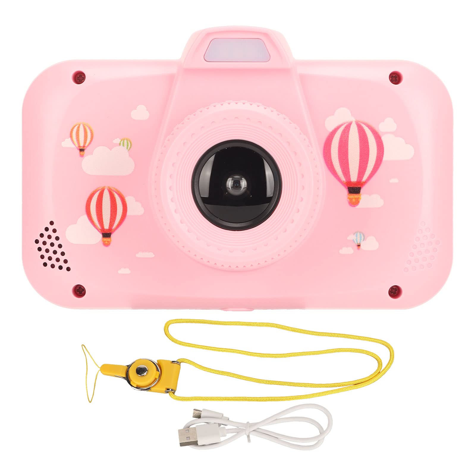 Kid Selfie Camera, Video Function 3.5in IPS Screen Front Rear Dual Lens Portable 20MP Girls Camera for Christmas (#2)