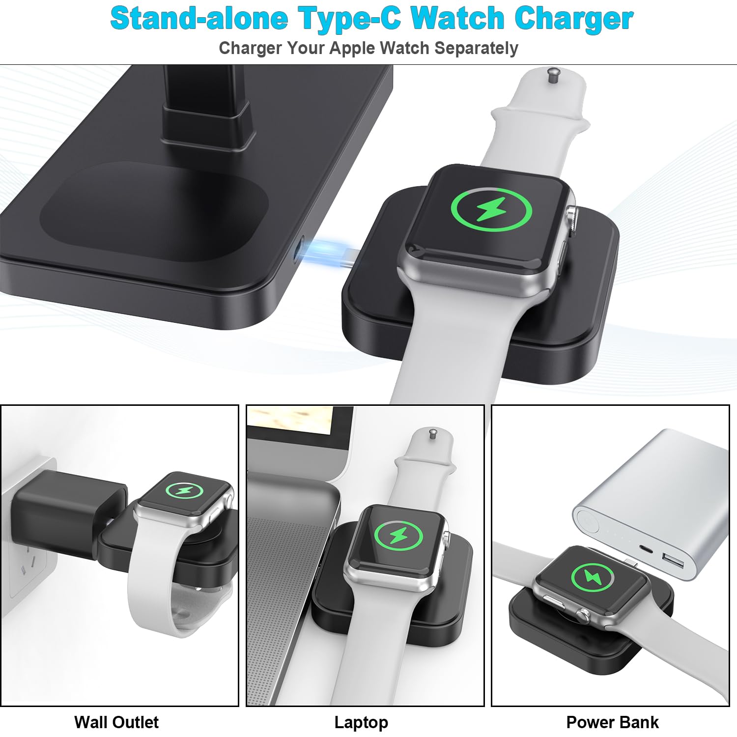 4 in 1 Wireless Charging Station for Apple Multiple Devices, Magnetic Fast Mag-Safe Multi Charger Stand for Apple Products iPhone 15 14 13 12 Series, Watch 8 7 6 5 4 3 2 1 AirPods 2 3 4 5