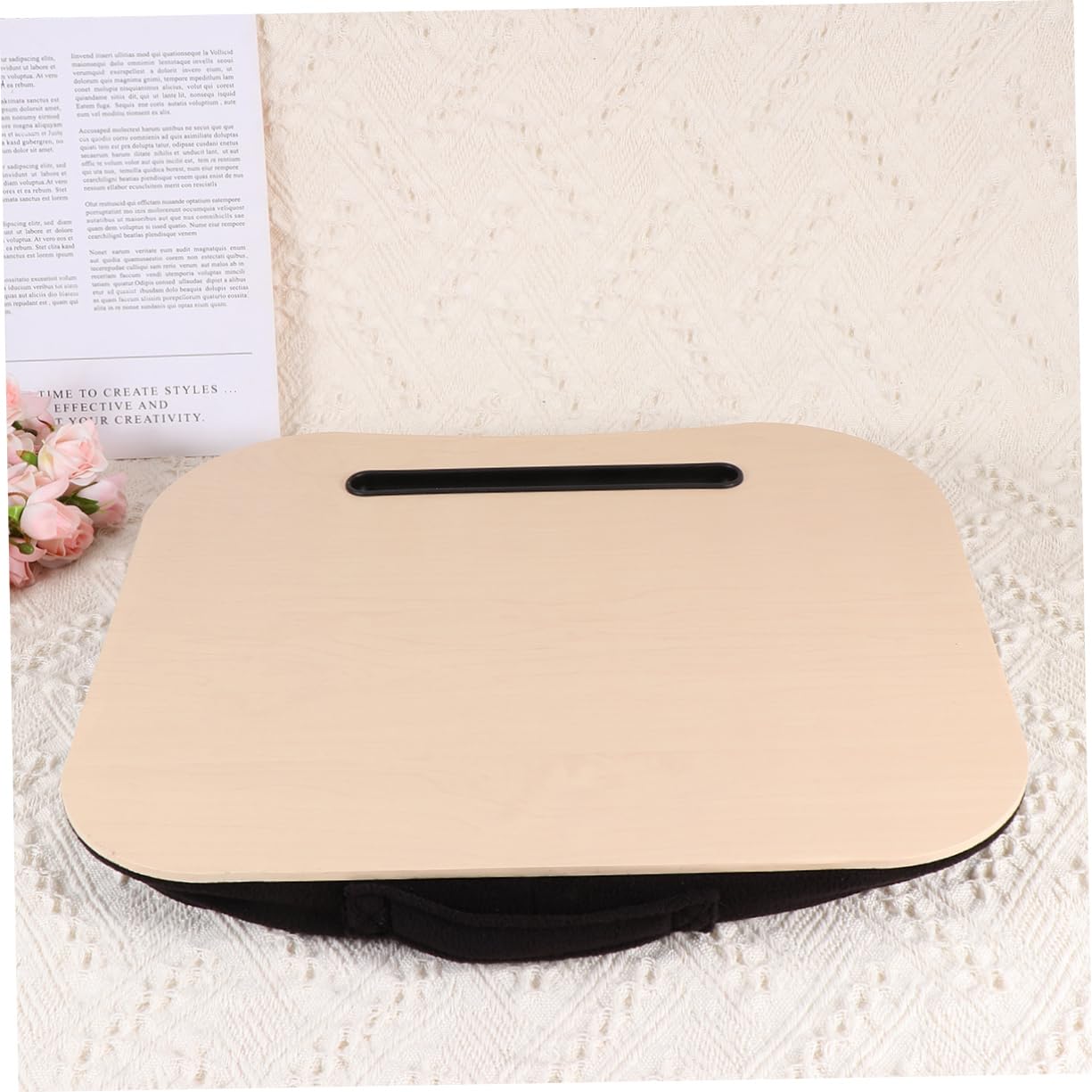 Veemoon Portable Laptop Bed Desk Pc Portable Computer Table Portable Laptop Table Tablet Rack Tablet Table Stand Wooden Product Bamboo Multifunction Office Laptop Stand