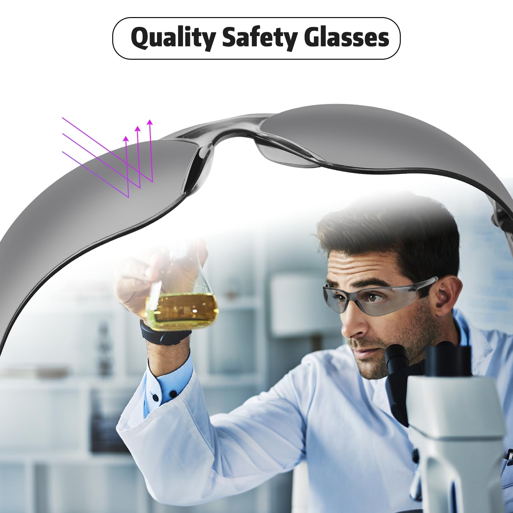 Salfboy Safety Glasses for Men Women ANSI Z87.1 Safety Glasses Bulk UV Protective Eyewear Scratch-Resistant 10PCS (118 10 Grey)