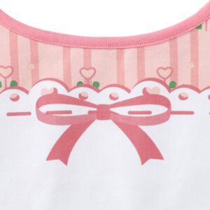 Littleforbig Cotton Waterproof Babydoll Printed Pink Floral Adult Bib with Adjustable Velcro Closure