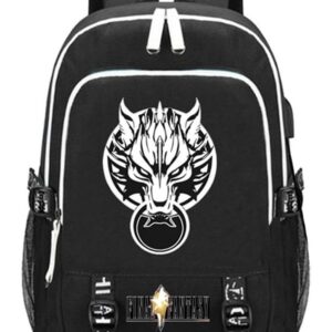 WANHONGYUE FINAL FANTASY Game Laptop Backpack Rucksack Casual Dayback with USB Charging Port & Headphone Jack /5