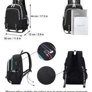 WANHONGYUE FINAL FANTASY Game Laptop Backpack Rucksack Casual Dayback with USB Charging Port & Headphone Jack /5