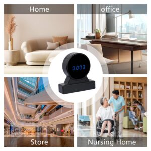 LIBREFLY Full HD 1080P Hidden Camera Clock - Wireless Spy Camera - WiFi Secret Nanny Cam - Strong Night Vision - Indoor Security Monitoring - Local Storage