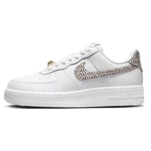 nike air force 1 low womens white hemp black size 6.5