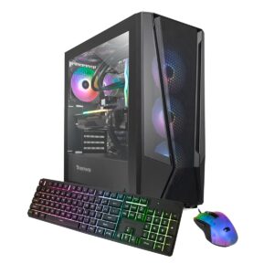 ibuypower tracemesh gaming pc computer desktop tracemeshi7n4601 (intel core i7 13700f, rtx 4060 8gb, 32 gb ddr5 5200 mhz rgb (16 x 2), 1tb nvme ssd, windows 11 home)