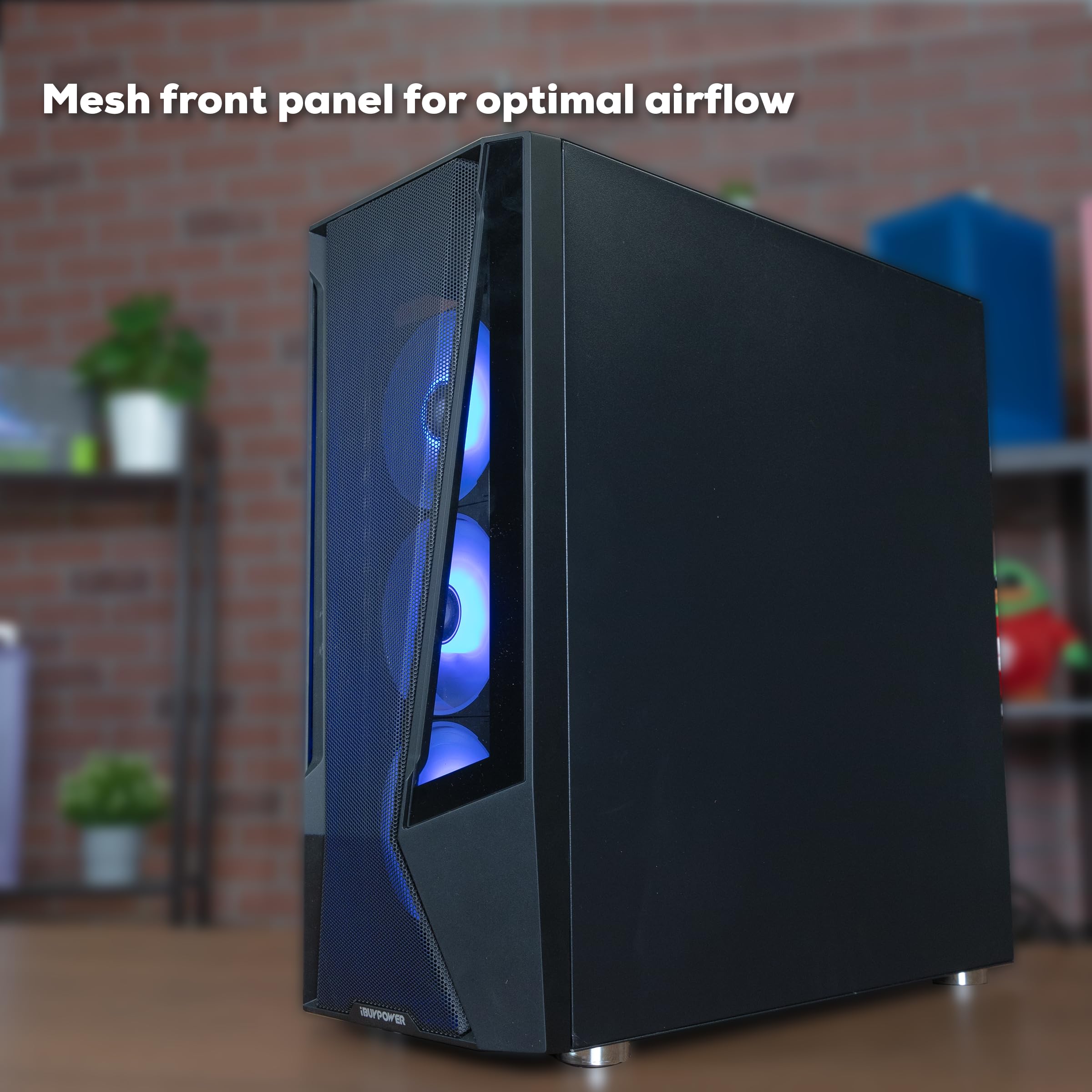 iBUYPOWER TraceMesh Gaming PC Computer Desktop TraceMeshI7N4601 (Intel Core i7 13700F, RTX 4060 8GB, 32 GB DDR5 5200 Mhz RGB (16 x 2), 1TB NVMe SSD, Windows 11 Home)