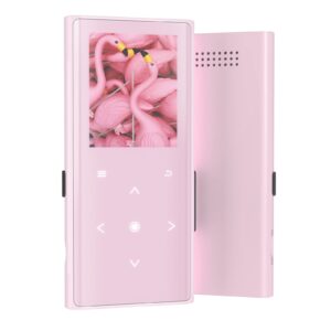 128gb mp3 player with bluetooth 5.2,coconise music player with speaker hi-fi lossless sound quality, with fm radio, voice recording, e-book function,super light perfect for running