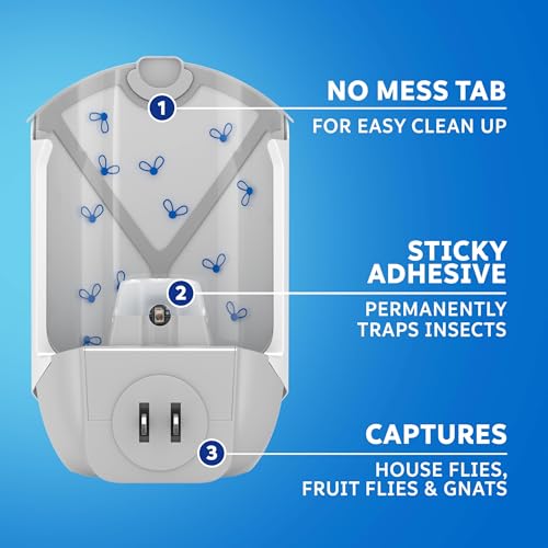 Zevo Flying Insect Trap, Fly Trap Refill Cartridges (4 Total Refill Cartridges)