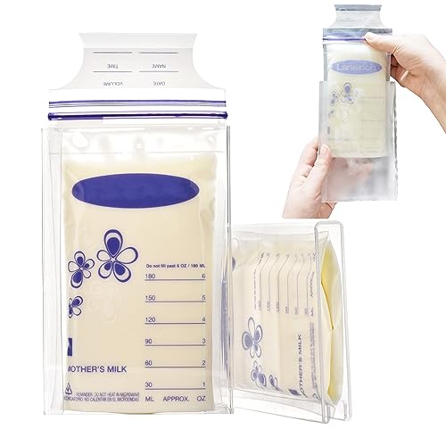 Freeze Flat Breast Milk Storage Bag |Breastmilk Freezer Flattener Kit Make Mother's Milk Bags Organizer Even to Save Refrigerator Space | Fit 3 4 5 6oz, 2-Pack