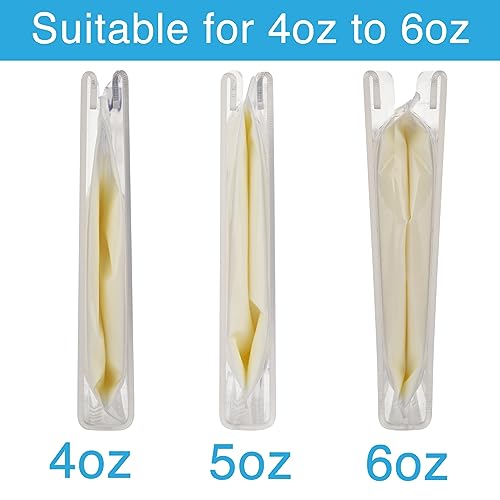 Freeze Flat Breast Milk Storage Bag |Breastmilk Freezer Flattener Kit Make Mother's Milk Bags Organizer Even to Save Refrigerator Space | Fit 3 4 5 6oz, 2-Pack