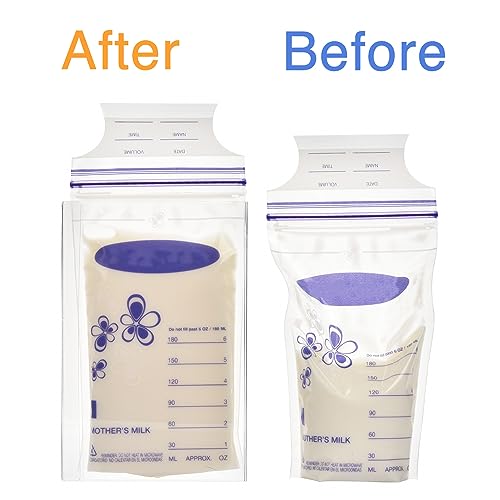 Freeze Flat Breast Milk Storage Bag |Breastmilk Freezer Flattener Kit Make Mother's Milk Bags Organizer Even to Save Refrigerator Space | Fit 3 4 5 6oz, 2-Pack