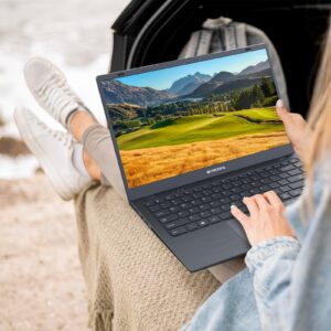 BiTECOOL 14-inch Windows 11 Laptop Computer, 8GB RAM 256GB SSD Laptop, Intel Celeron J4005 Dual Core up to 2.7GHz, FHD IPS Display, 2.4G/5G WiFi, BT5.1, Webcam, Lightweight and Portable