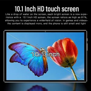 Haofy Tablet PC, Support FM GPS 10.1 Inch Tablet Dual Camera US Plug 100‑240V 12GB 256GB for Android 11.0 for Travel (#3)