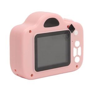 rechargeable camera, single lens video digital camera 2 inch ips screen multiple filters for birthday gift (pink)