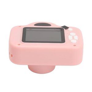 Rechargeable Camera, Single Lens Video Digital Camera 2 Inch IPS Screen Multiple Filters for Birthday Gift (Pink)