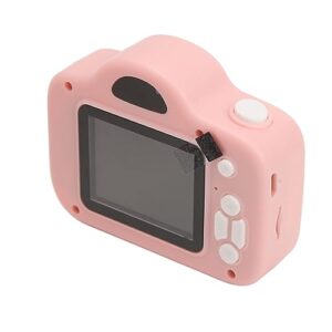 Rechargeable Camera, Single Lens Video Digital Camera 2 Inch IPS Screen Multiple Filters for Birthday Gift (Pink)