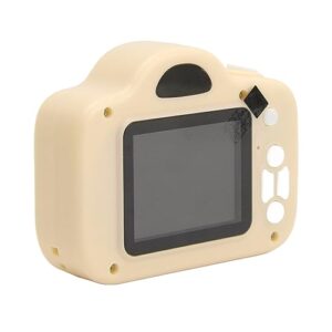 Rechargeable Camera, Single Lens Video Digital Camera 2 Inch IPS Screen Multiple Filters for Birthday Gift (Yellow)